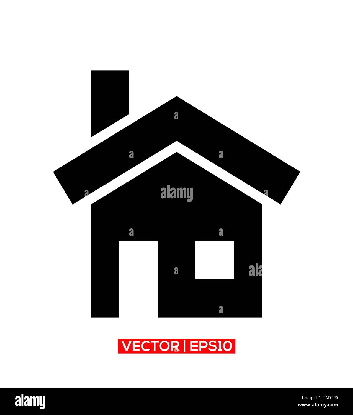home icon vector logo or illustration Stock Photo - Alamy