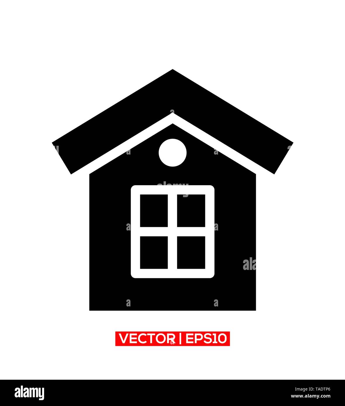 home icon vector logo or illustration Stock Photo - Alamy
