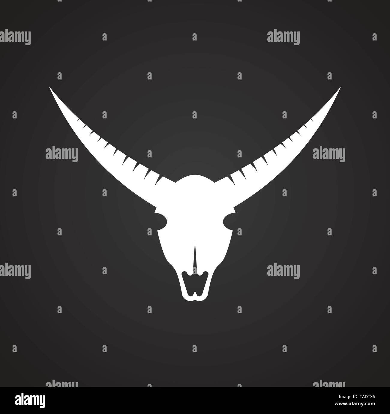 Animal skull icon on background for graphic and web design. Simple ...