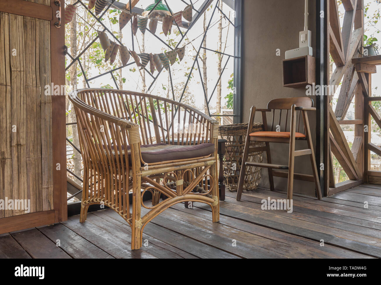 Rattan Furniture Interior High Resolution Stock Photography and Images ...