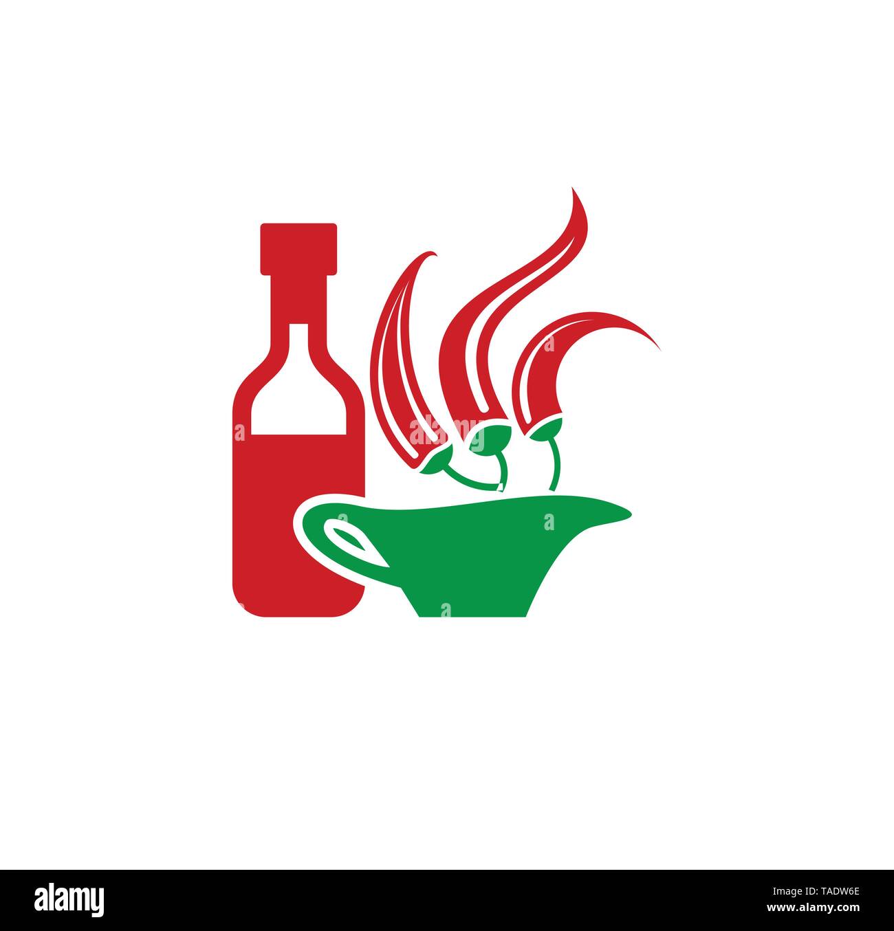 Red Hot pepper icon on background for graphic and web design. Simple ...
