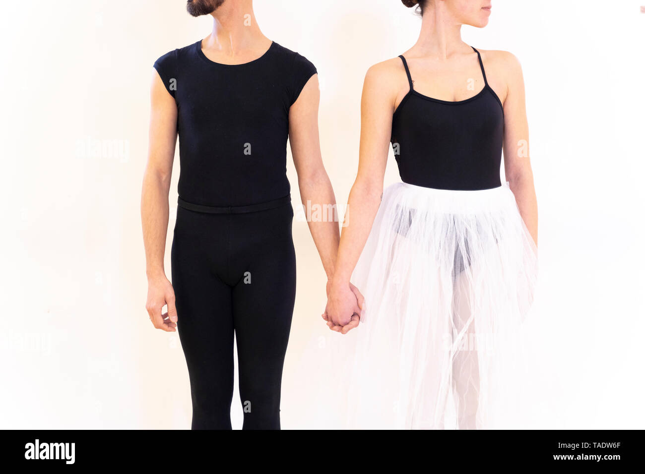 Man emotional standing in studio Cut Out Stock Images & Pictures - Alamy