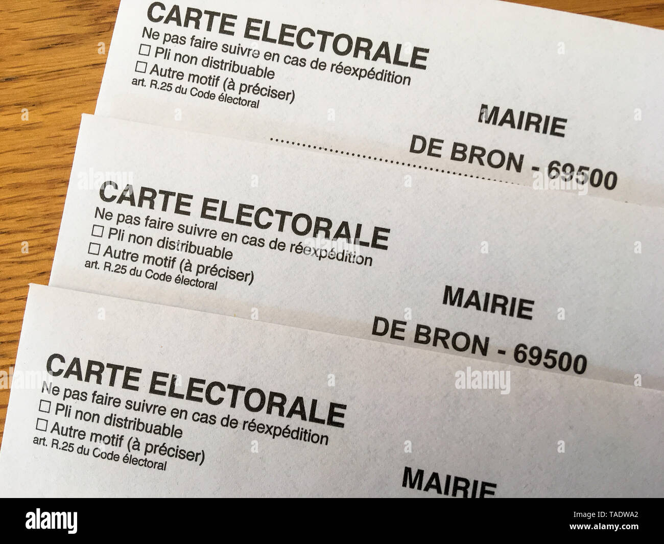 French voting card, France Stock Photo - Alamy