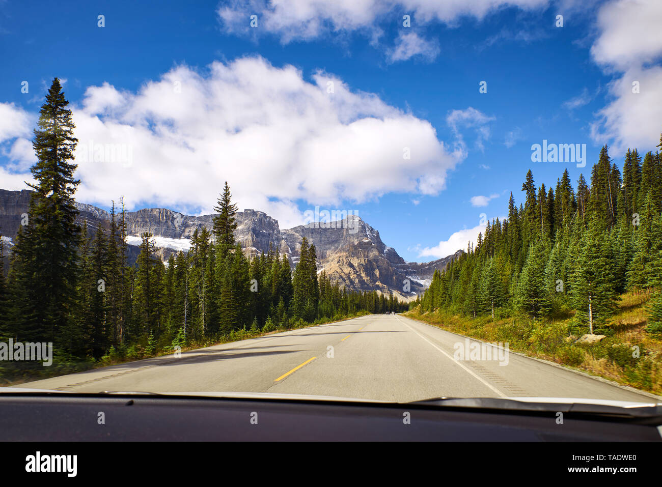 Road and landscape seen through windscreen hi-res stock photography and ...