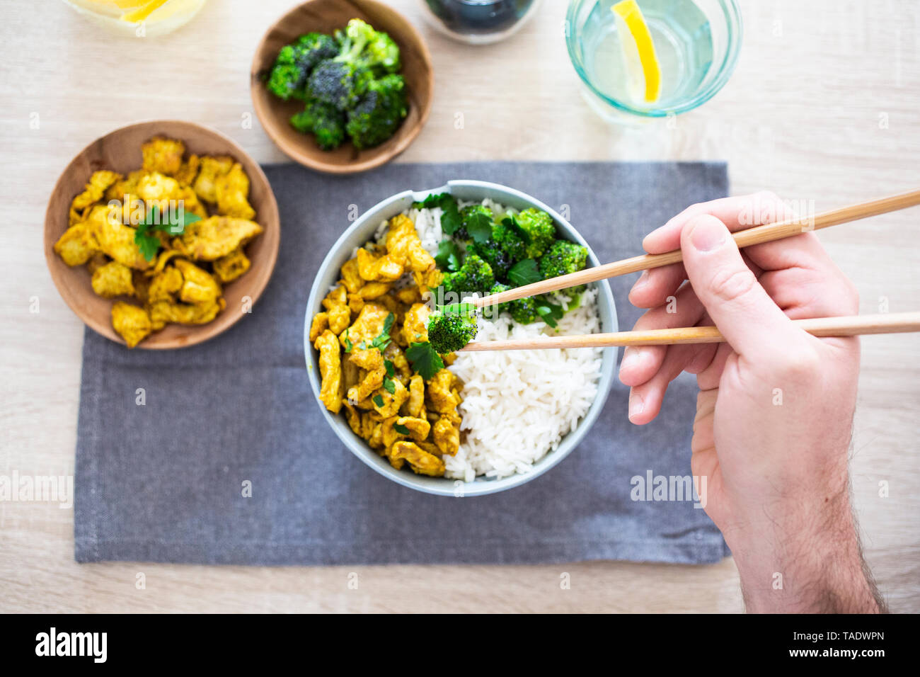 Man eating curry hi-res stock photography and images - Alamy