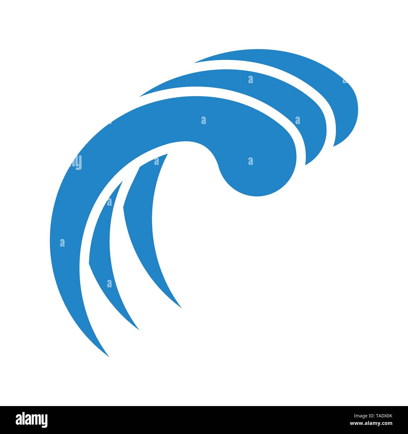 Waves icon on background for graphic and web design. Simple vector sign ...