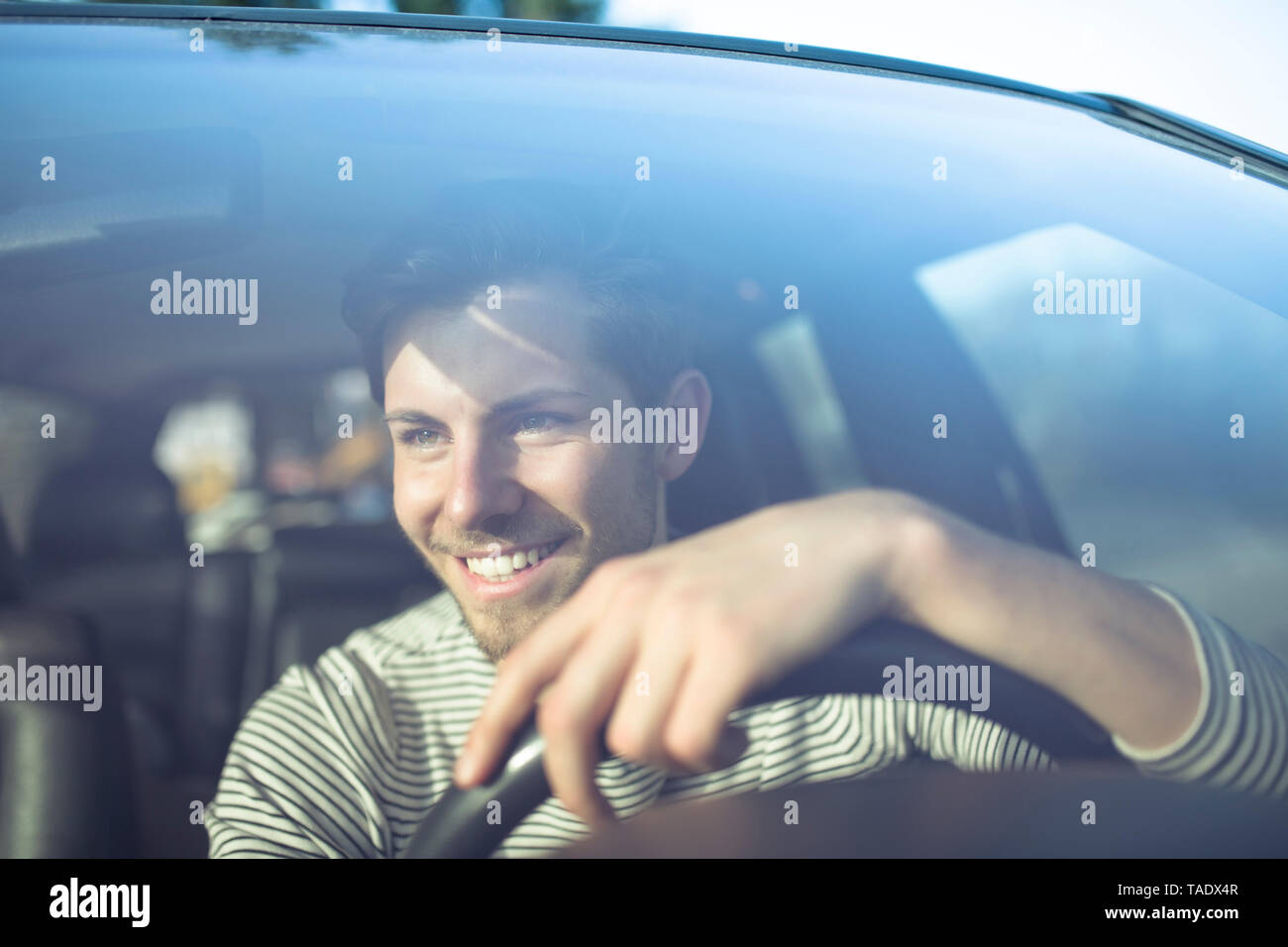 Man driving car hi-res stock photography and images - Alamy