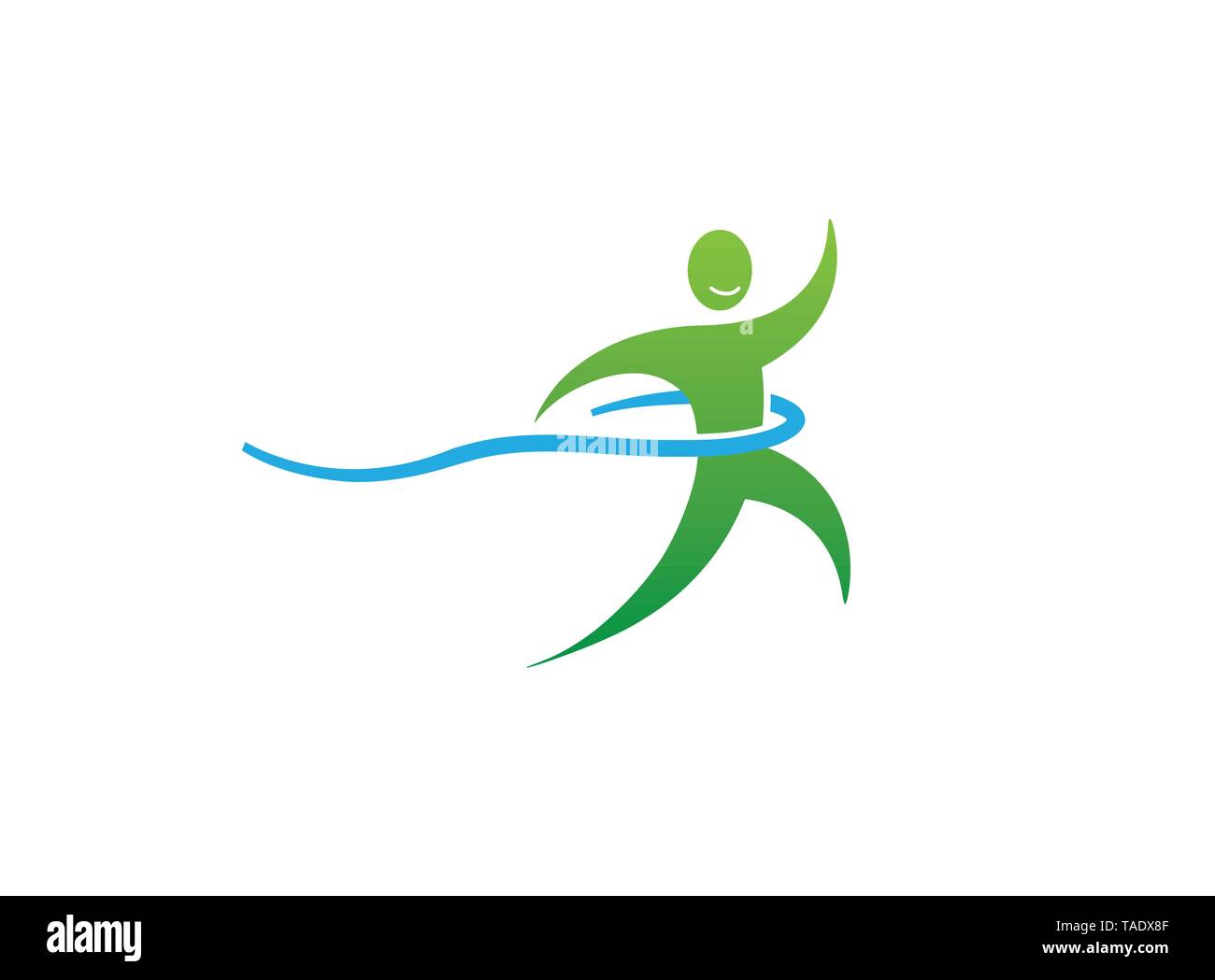 Creative Green Body Logo Design Stock Vector Image & Art - Alamy