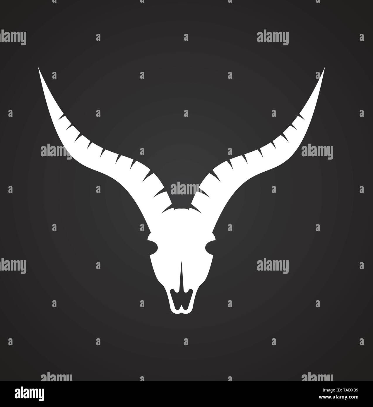 Animal skull icon on background for graphic and web design. Simple ...