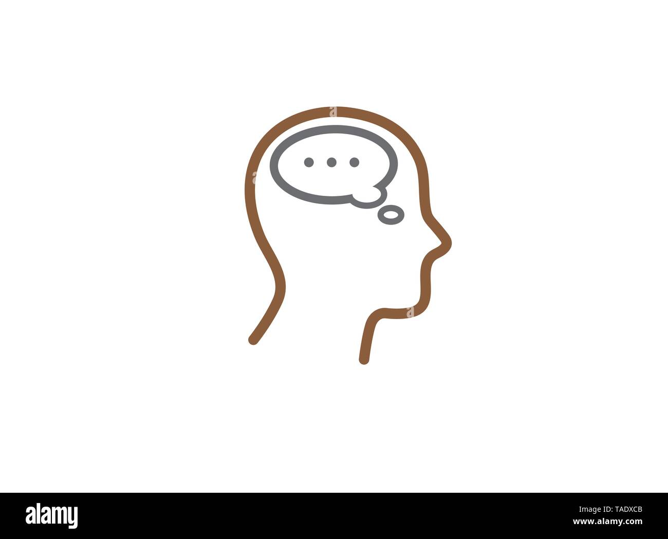 Human chat logo Cut Out Stock Images & Pictures - Alamy