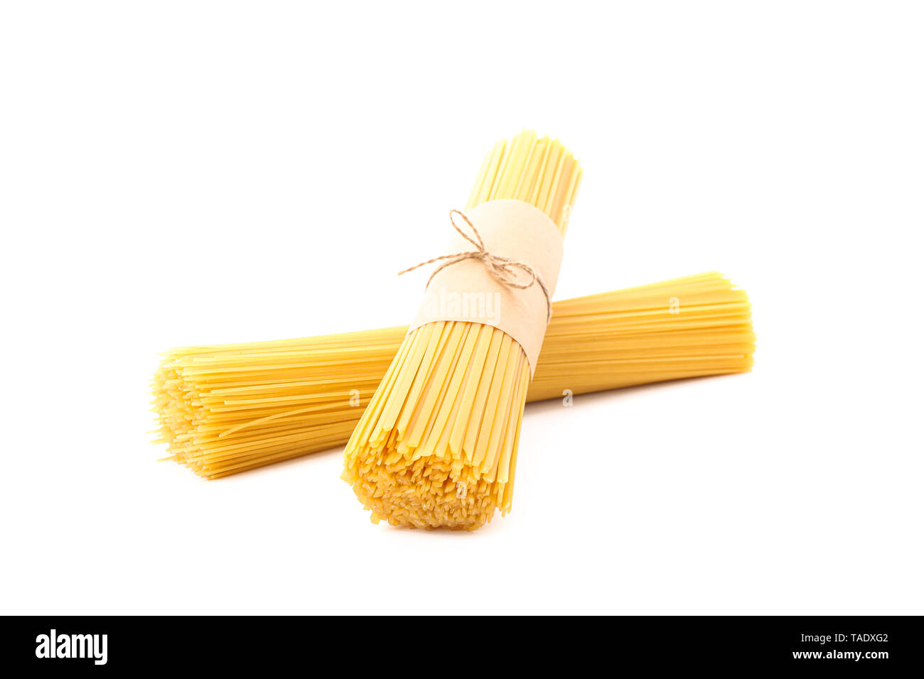 Pasta isolated on white background. Uncooked whole wheat pasta Stock ...