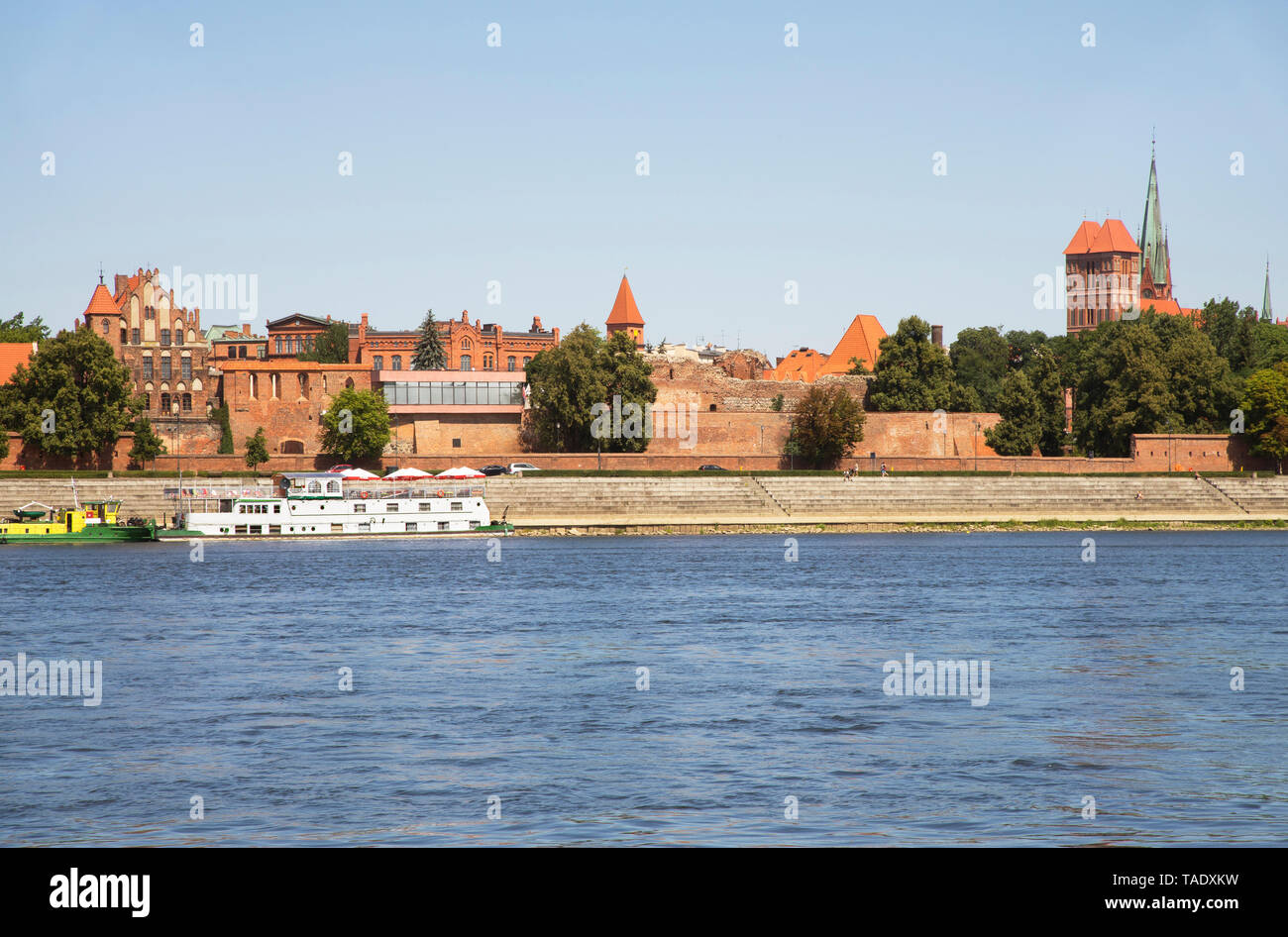 Poland torun old town panoramic river hi-res stock photography and ...