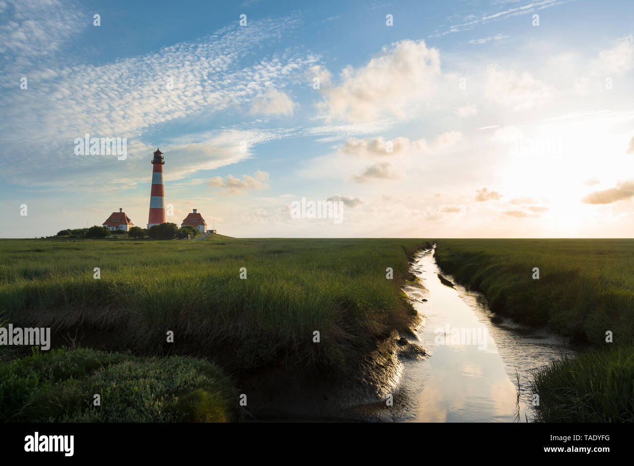 Lighthouse westerhever in germany hi-res stock photography and images ...