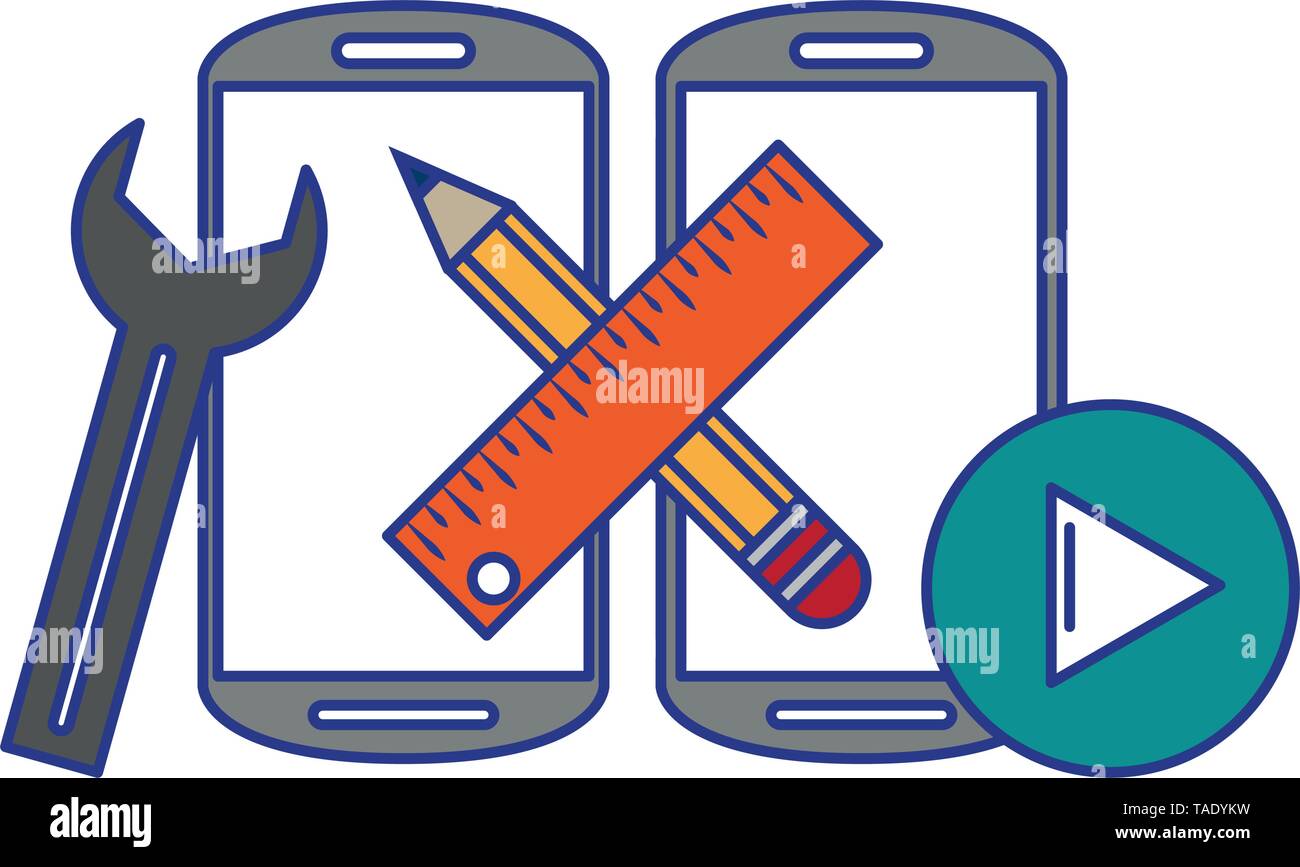 Smartphone technical support technology vector illustration Stock Vector Image & Art - Alamy