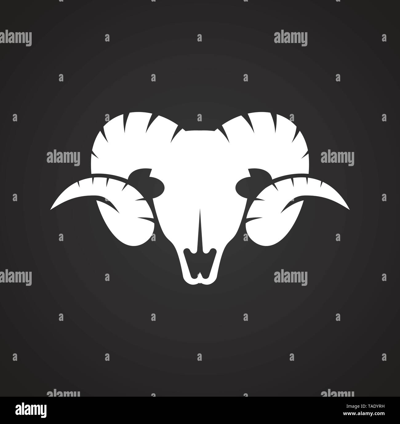 Animal skull icon on background for graphic and web design. Simple ...