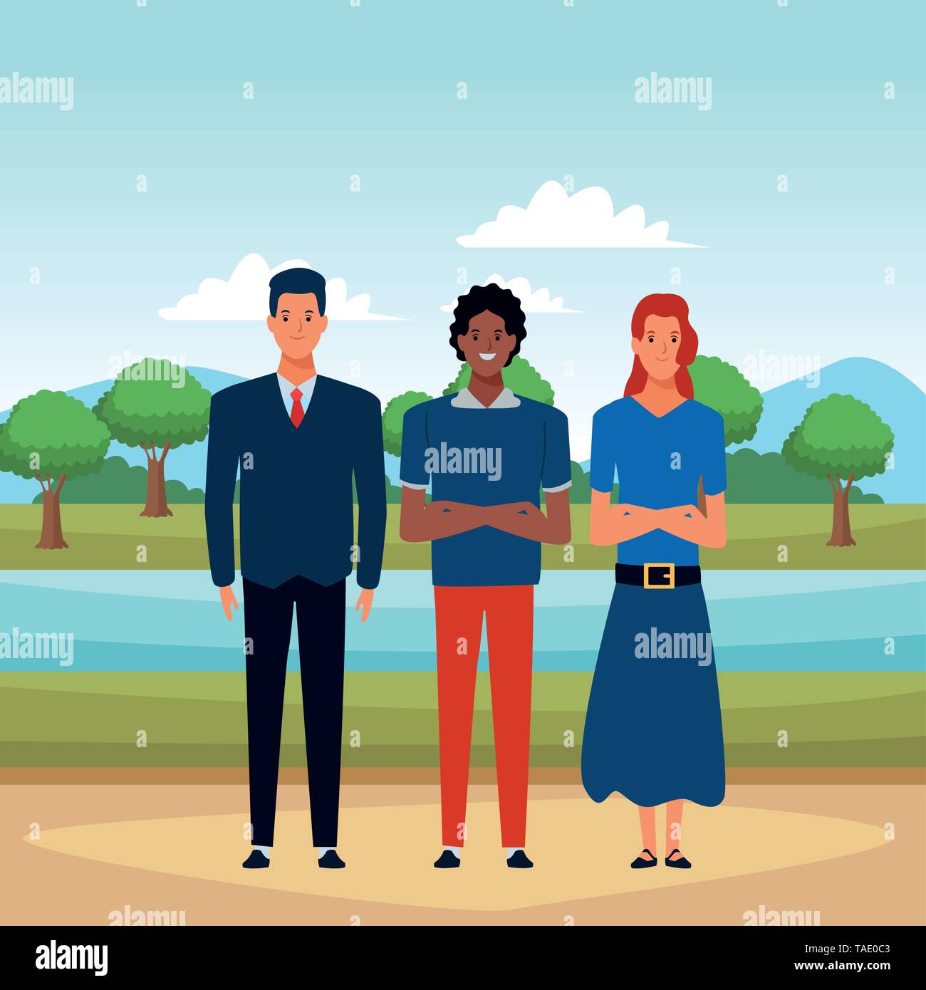 group of people avatar cartoon character Stock Vector Image & Art - Alamy
