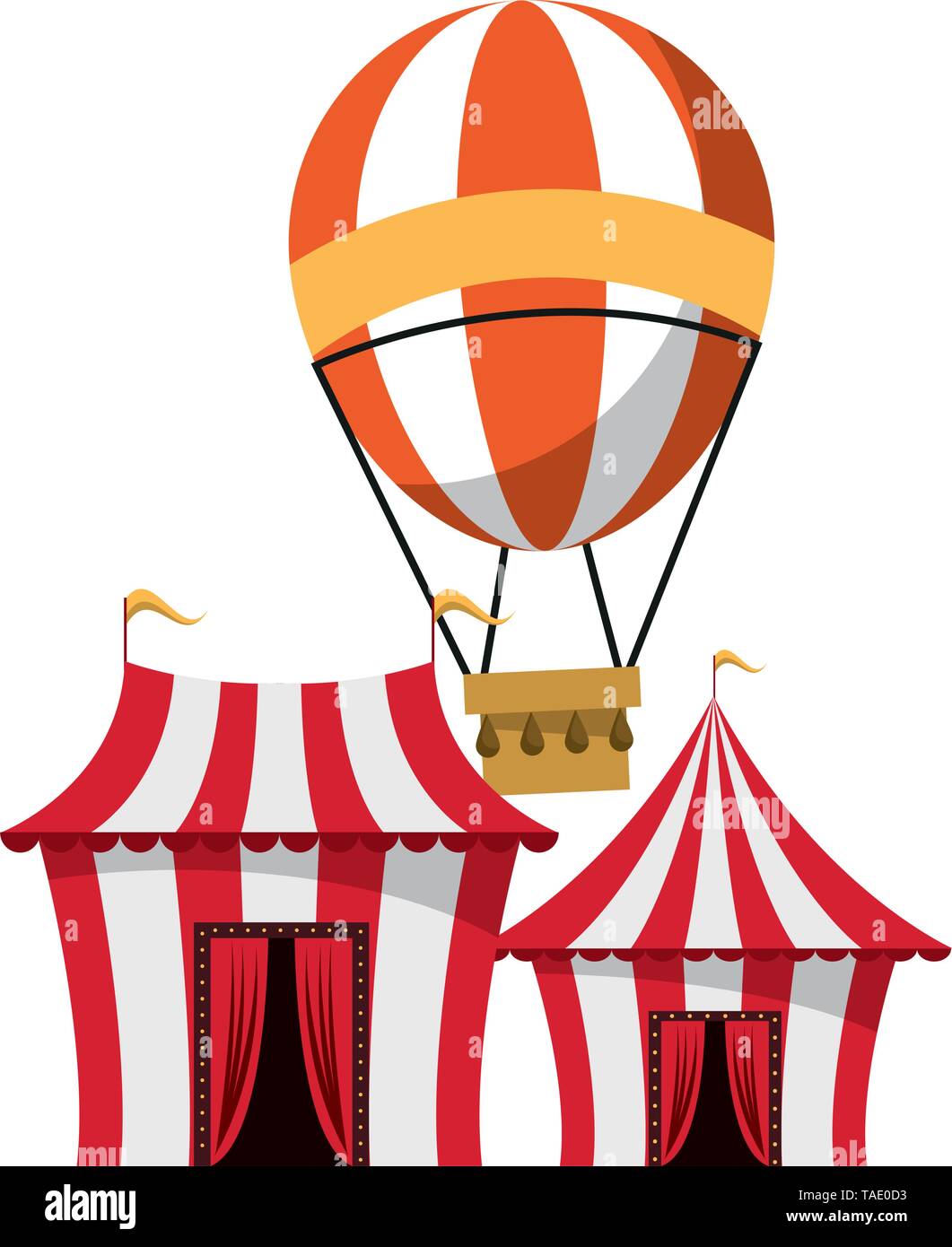 Carnival circus festival cartoons vector illustration Stock Vector ...