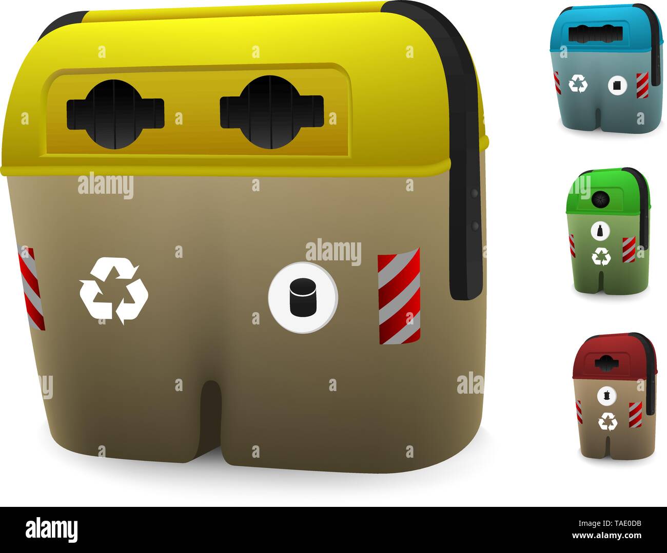 Bin green Stock Vector Images - Alamy