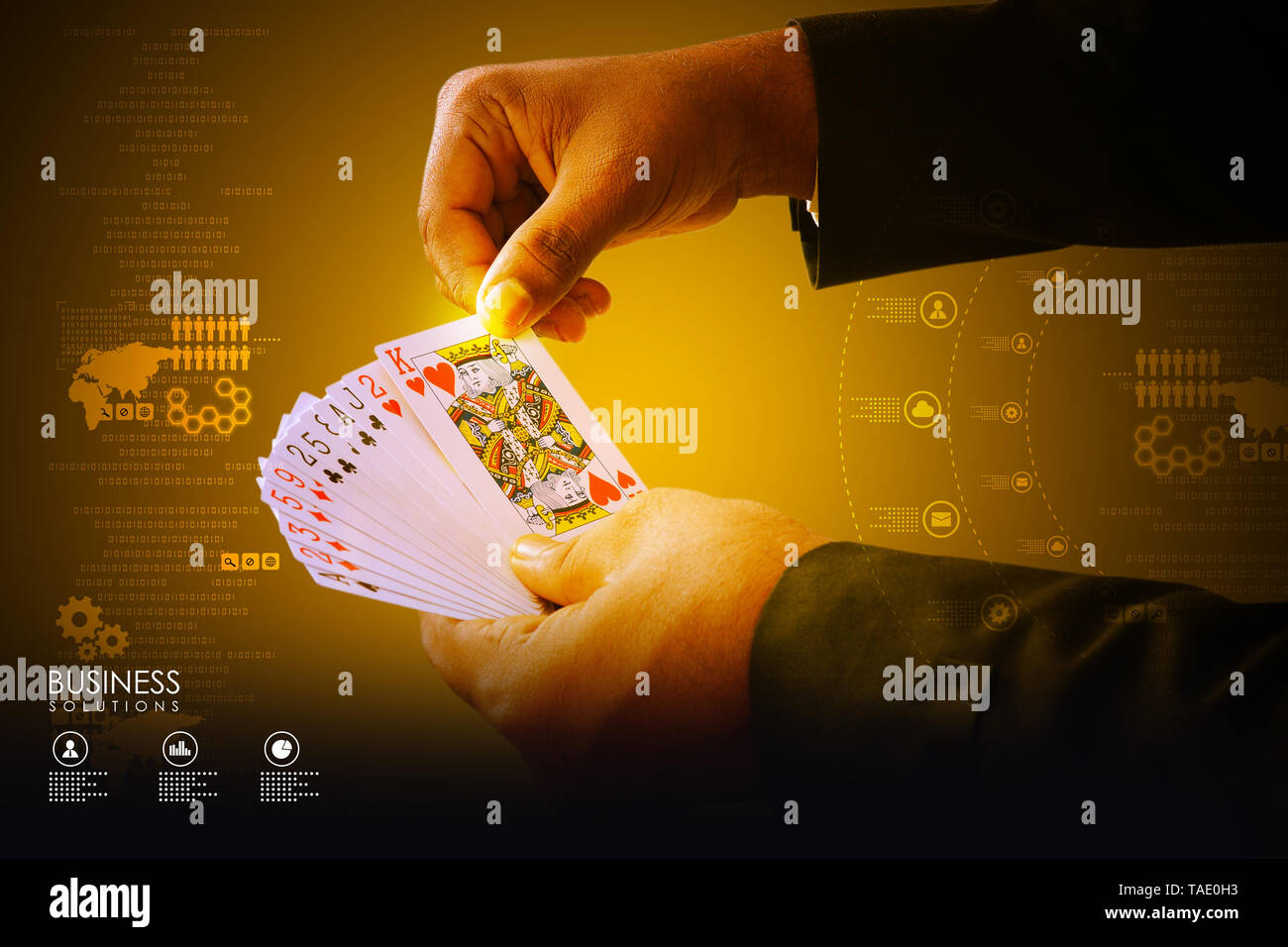 Businessman Business Playing Cards High Resolution Stock Photography ...