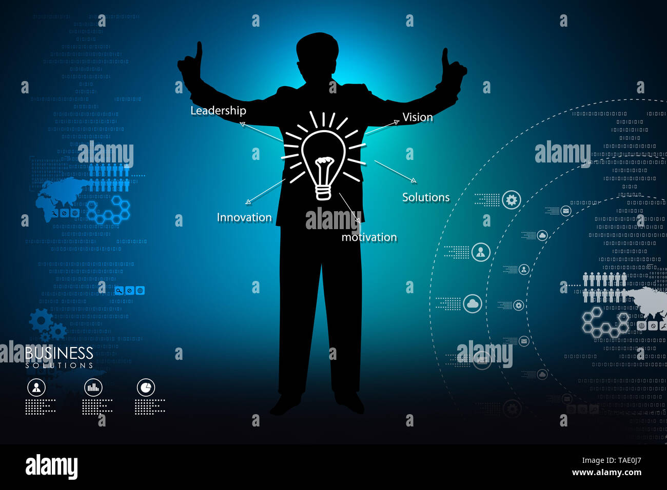 Business man thinking new idea Stock Photo - Alamy