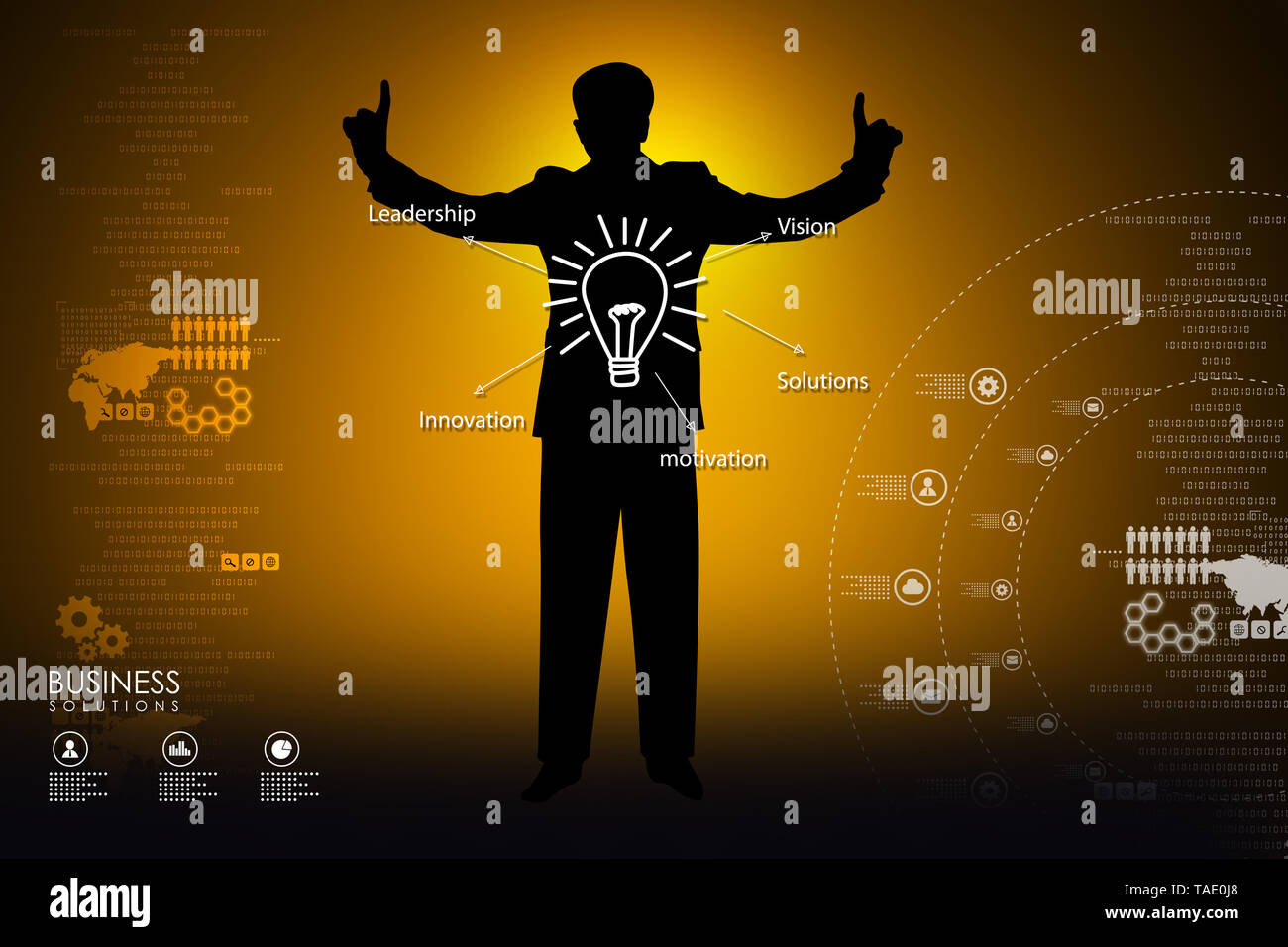 Business man thinking new idea Stock Photo - Alamy