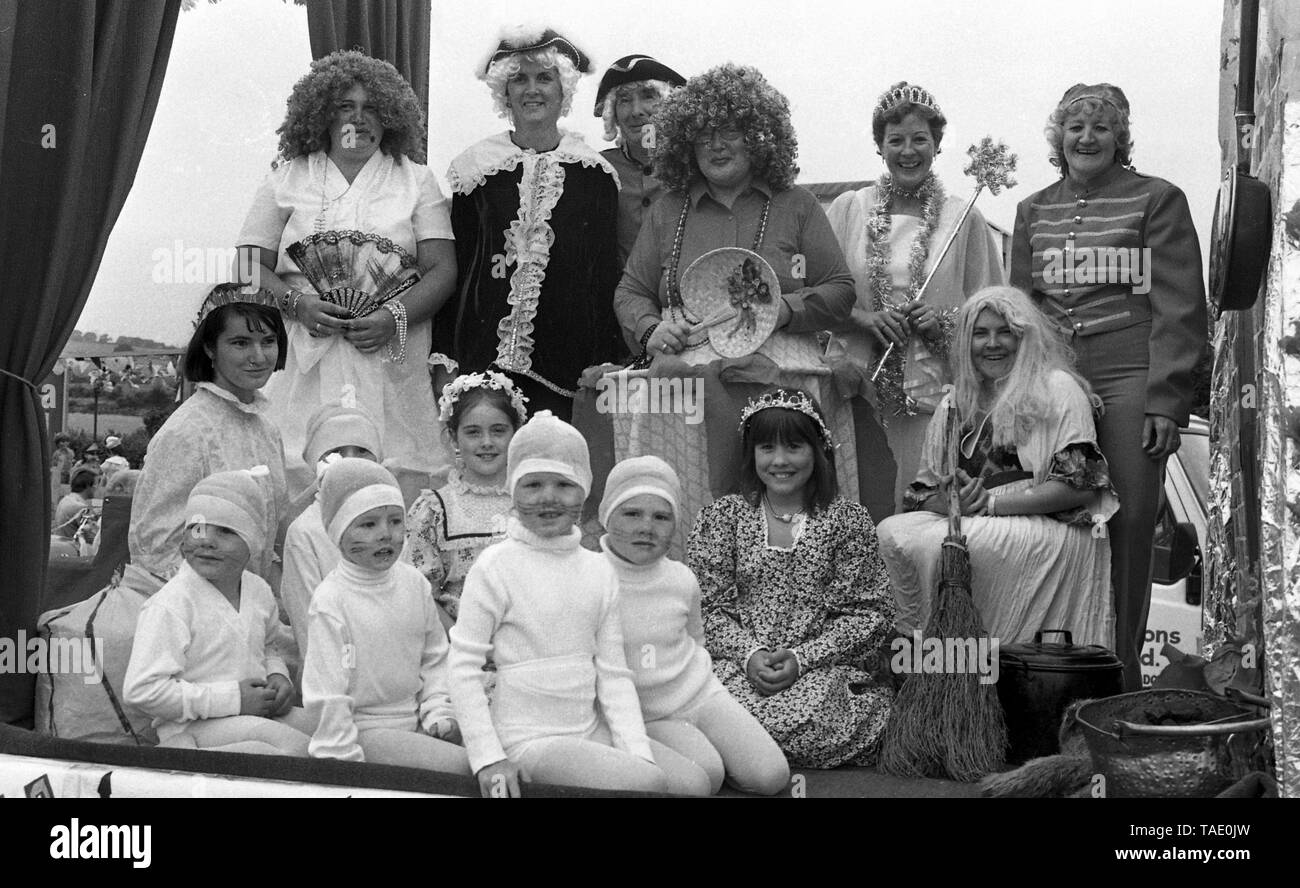 Puddletown Carnival in Dorset c1980 Pantomime themed float Photo by ...