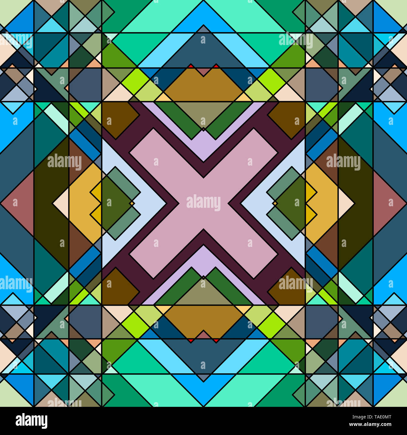 abstract colorful geometry pattern design Stock Photo - Alamy