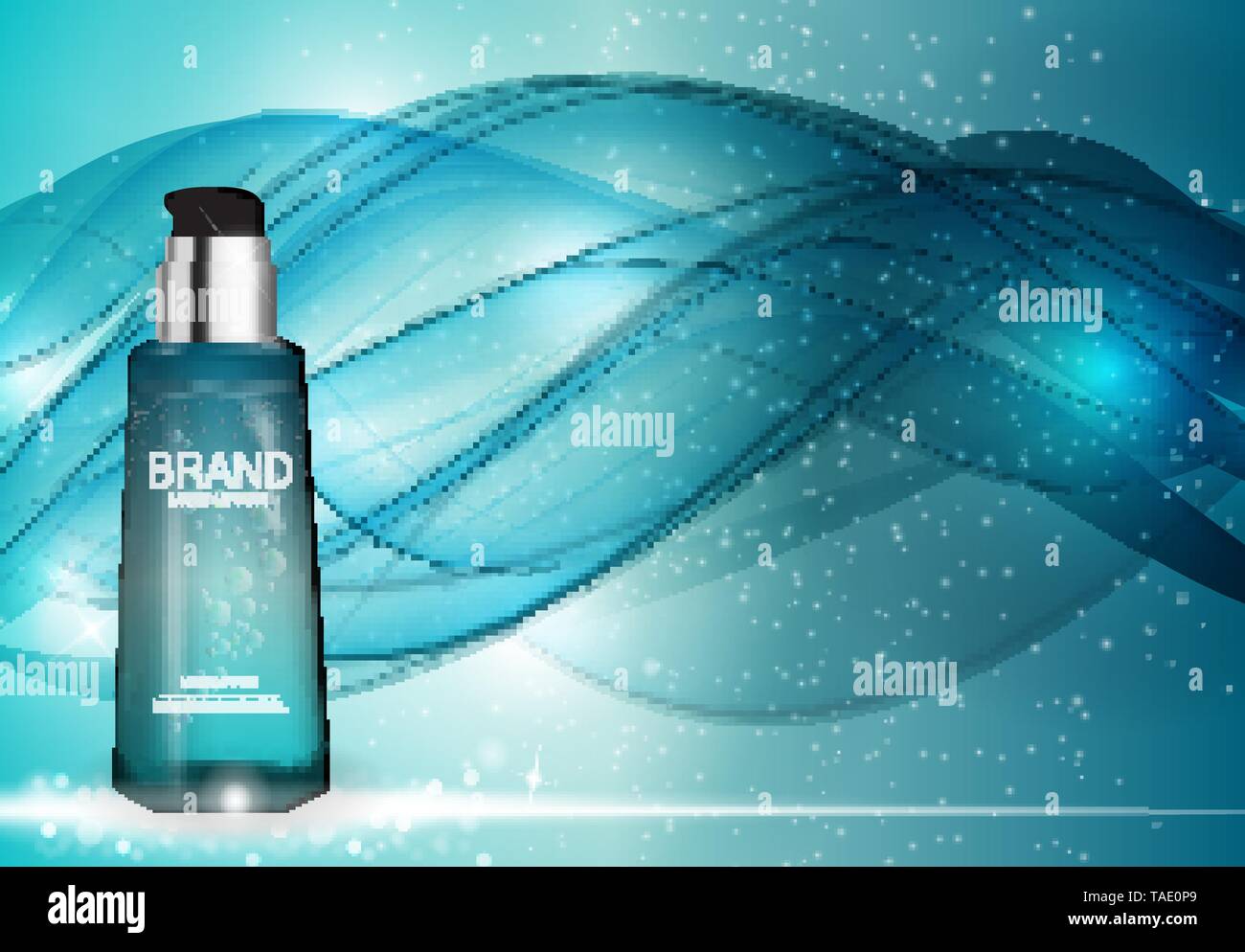 Design Cosmetics Product Template for Ads or Magazine Background. 3D ...