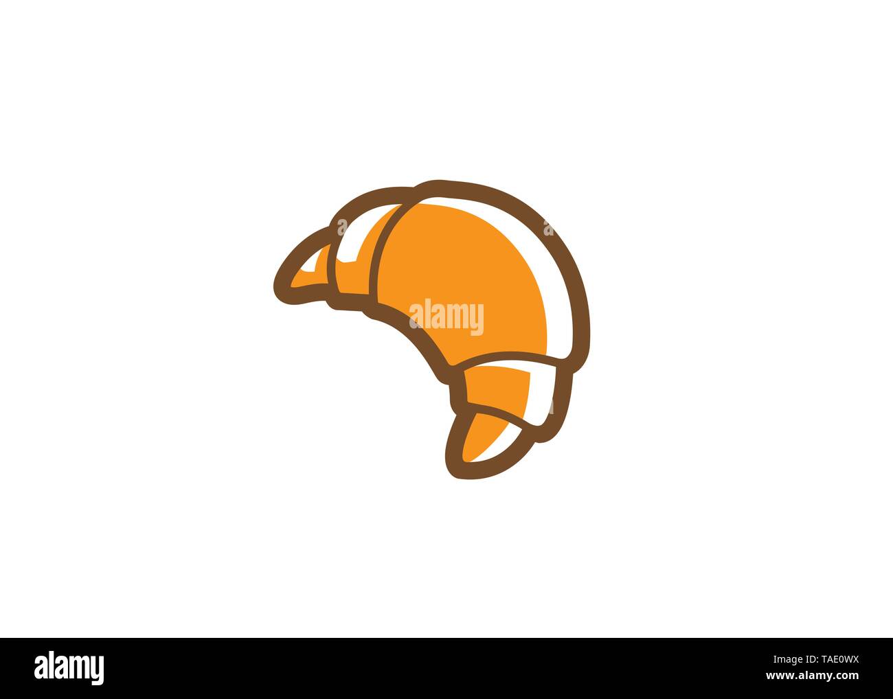 Creative Croissant Logo Vector Symbol Design Illustration Stock Vector ...
