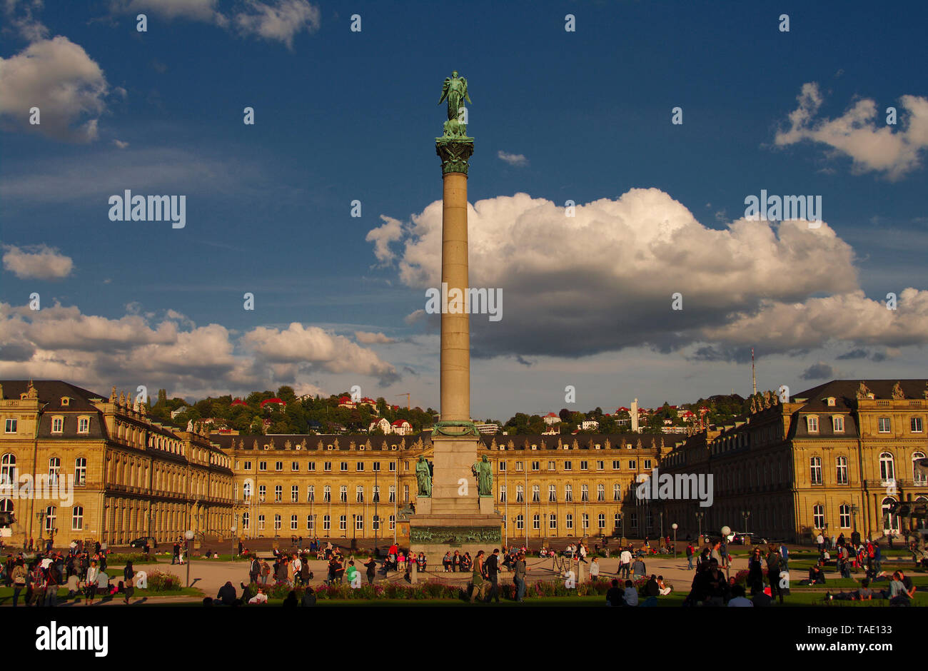 Castle square in Stuttgart Stock Photo - Alamy