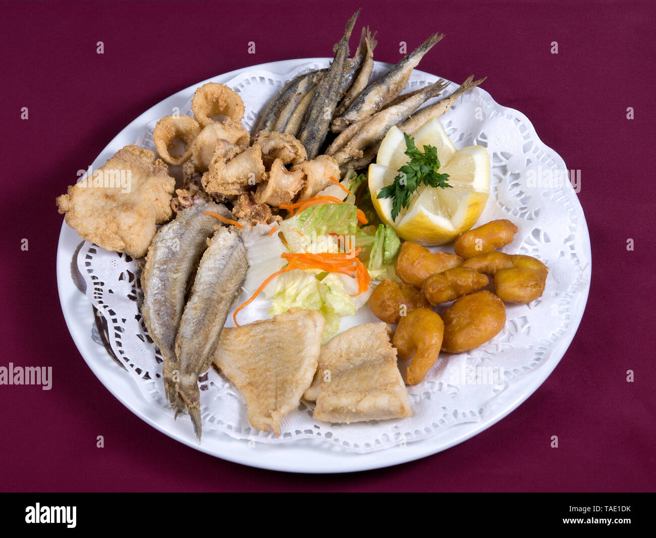 Fish fry varied Stock Photo - Alamy