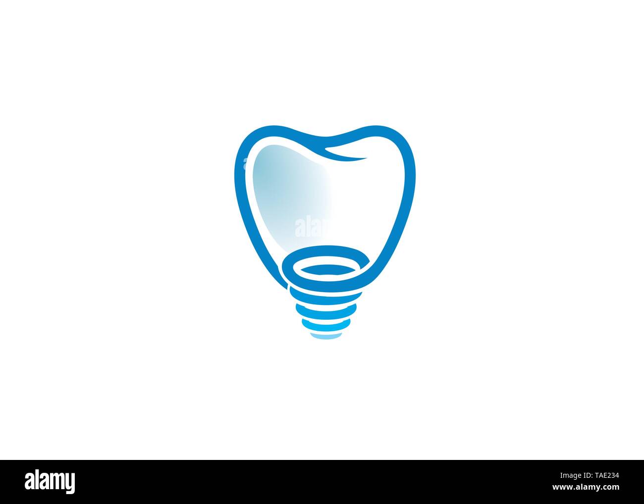Creative Tooth Screw Logo Stock Vector Image & Art - Alamy