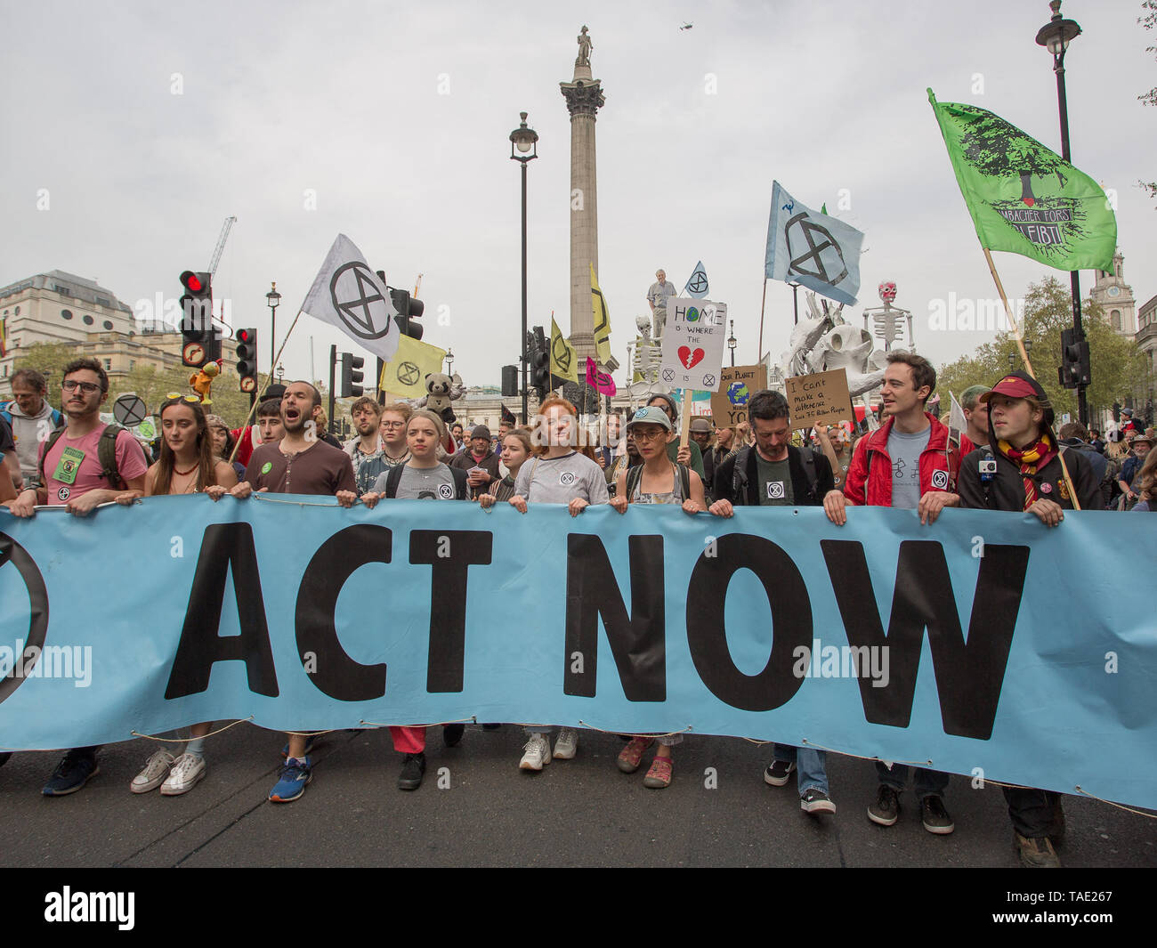 Climate protest group Extinction Rebellion march to Parliament from ...