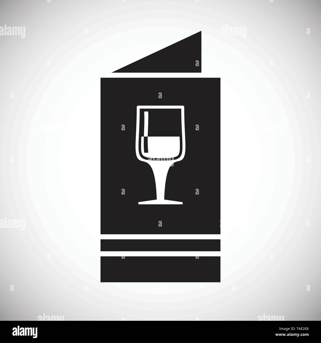 Wine related icon on background for graphic and web design. Simple ...