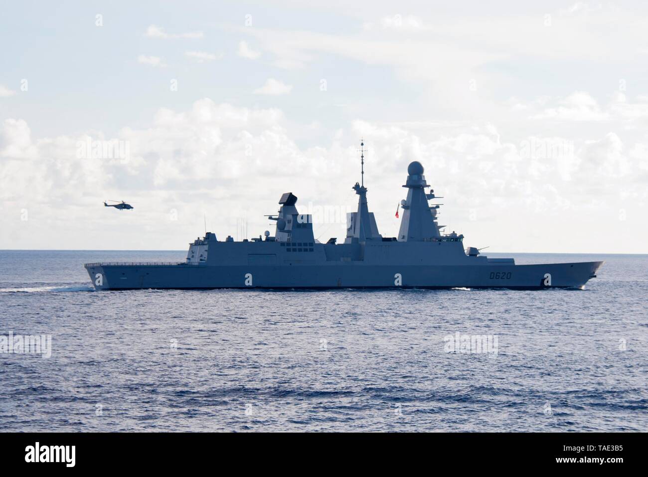 190521-N-VA840-0040 INDIAN OCEAN (May 21, 2019) The French frigate FS ...