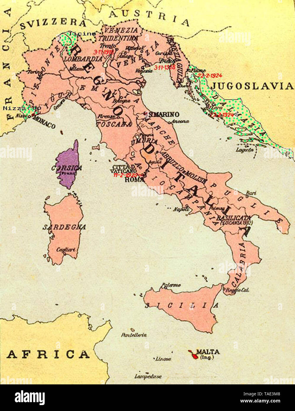 Italian ethnic regions Stock Photo - Alamy