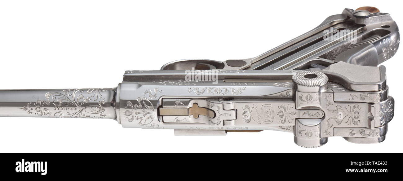 A Mauser parabellum IWA '86, cased Calibre 9 mm Luger, no. 11.015461 ...