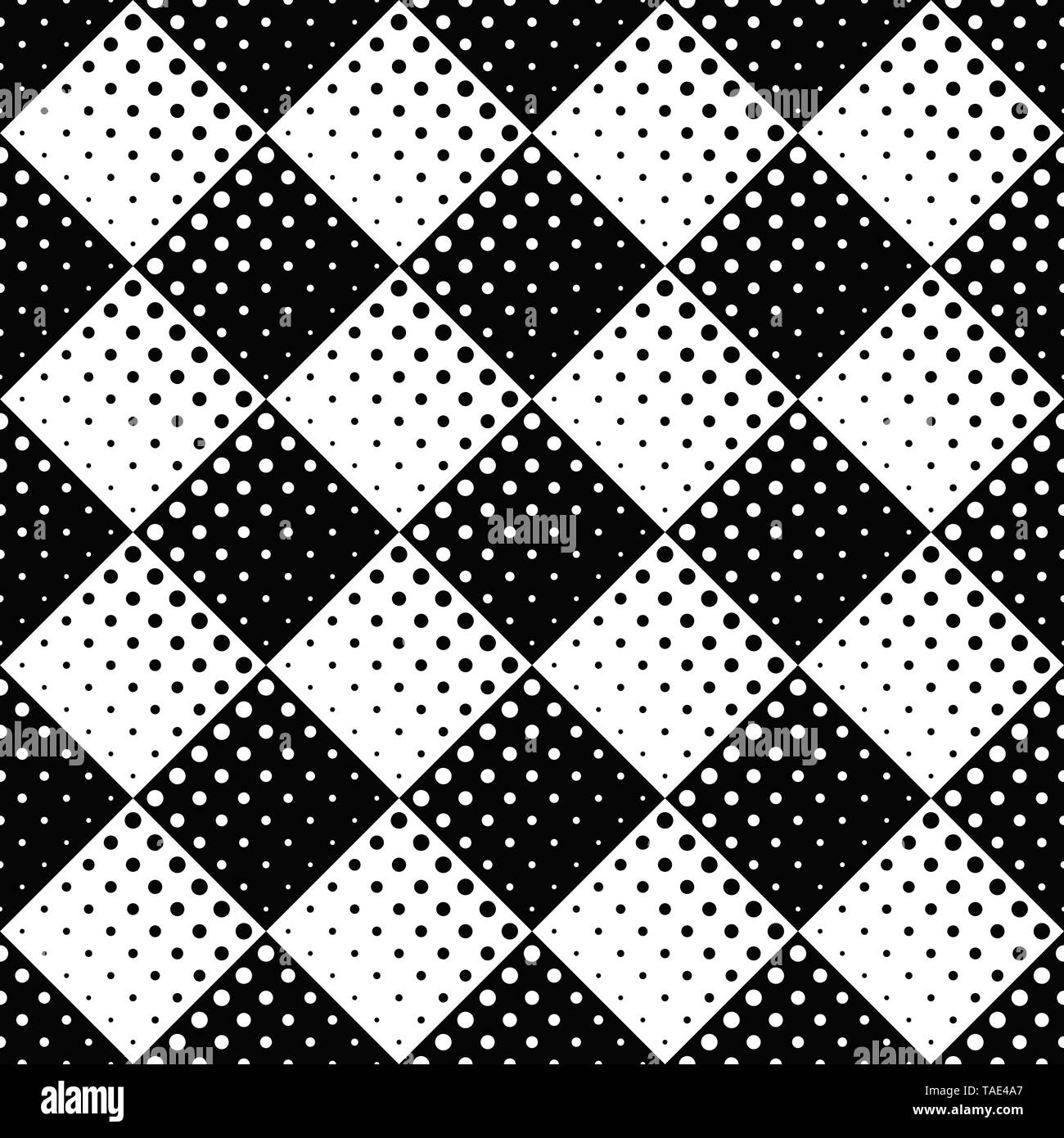 Geometrical monochrome abstract dot pattern background design Stock ...