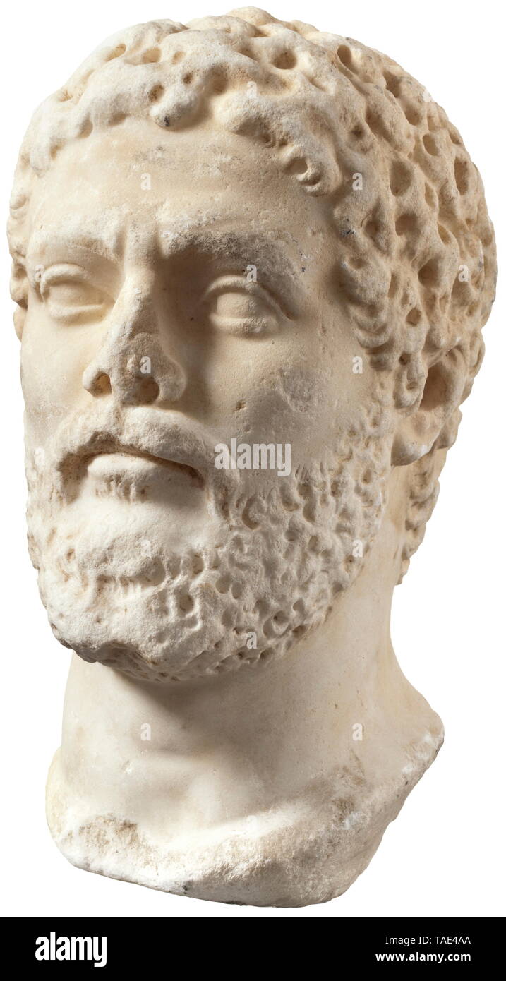 A Roman private portrait from the age of Septimius Severus - a fine ...
