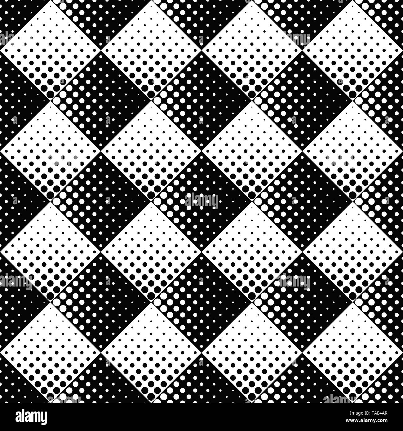 Seamless black and white circle pattern background Stock Vector Image ...