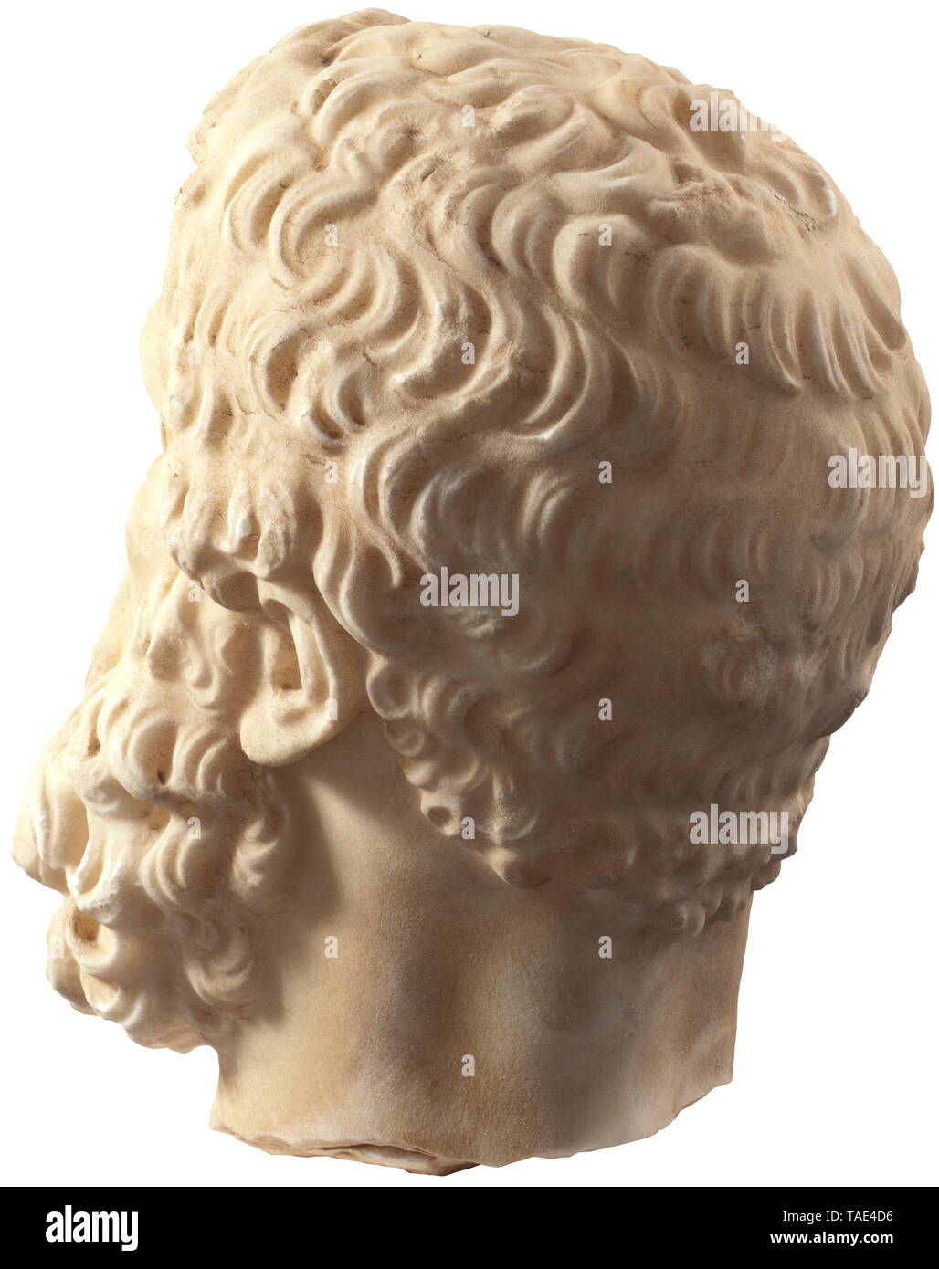 A marble head of a philosopher - a fine copy from the 19th century ...