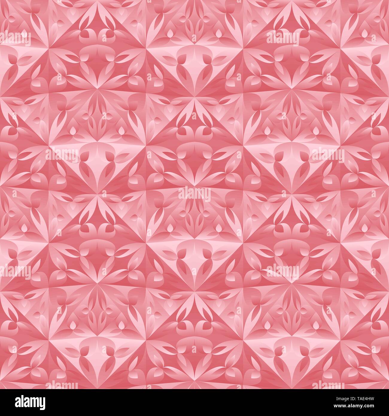 Seamless abstract geometrical flower triangle pattern background Stock ...