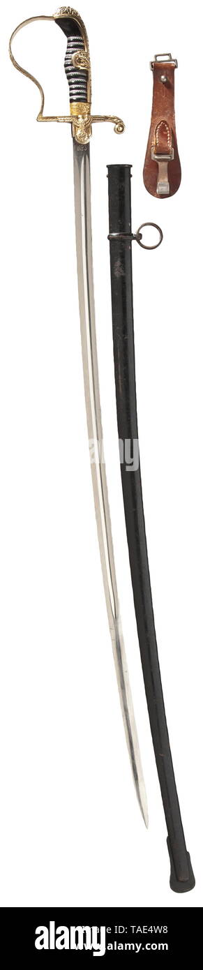 A sabre for army officers with dedication on the blade historic ...