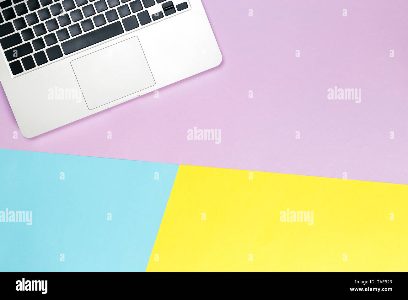 laptop background,Modern workplace with laptop, smartphone and copy ...