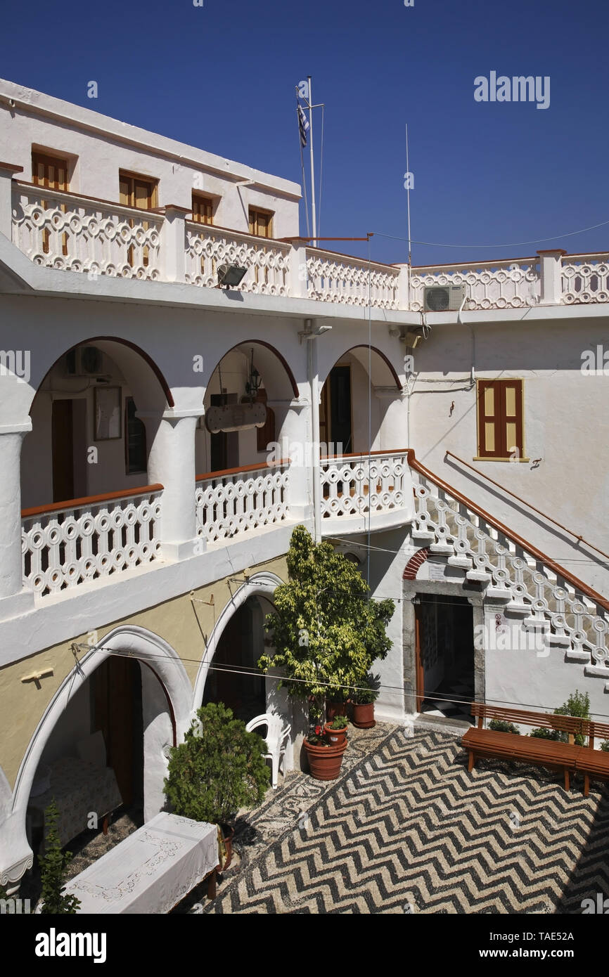 Courtyard panormitis monastery hi-res stock photography and images - Alamy