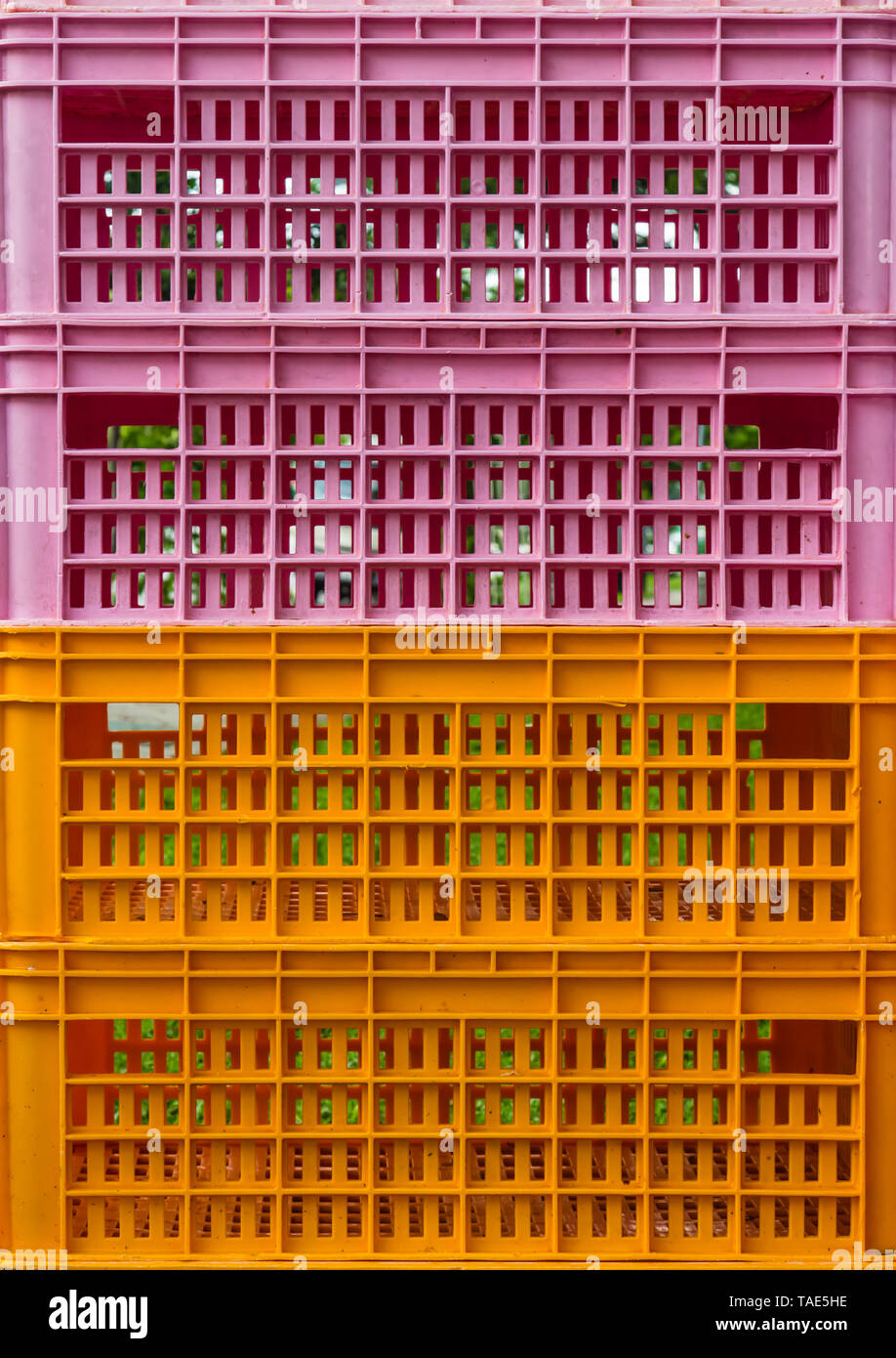 Bright colorful plastic boxes background Stock Photo - Alamy