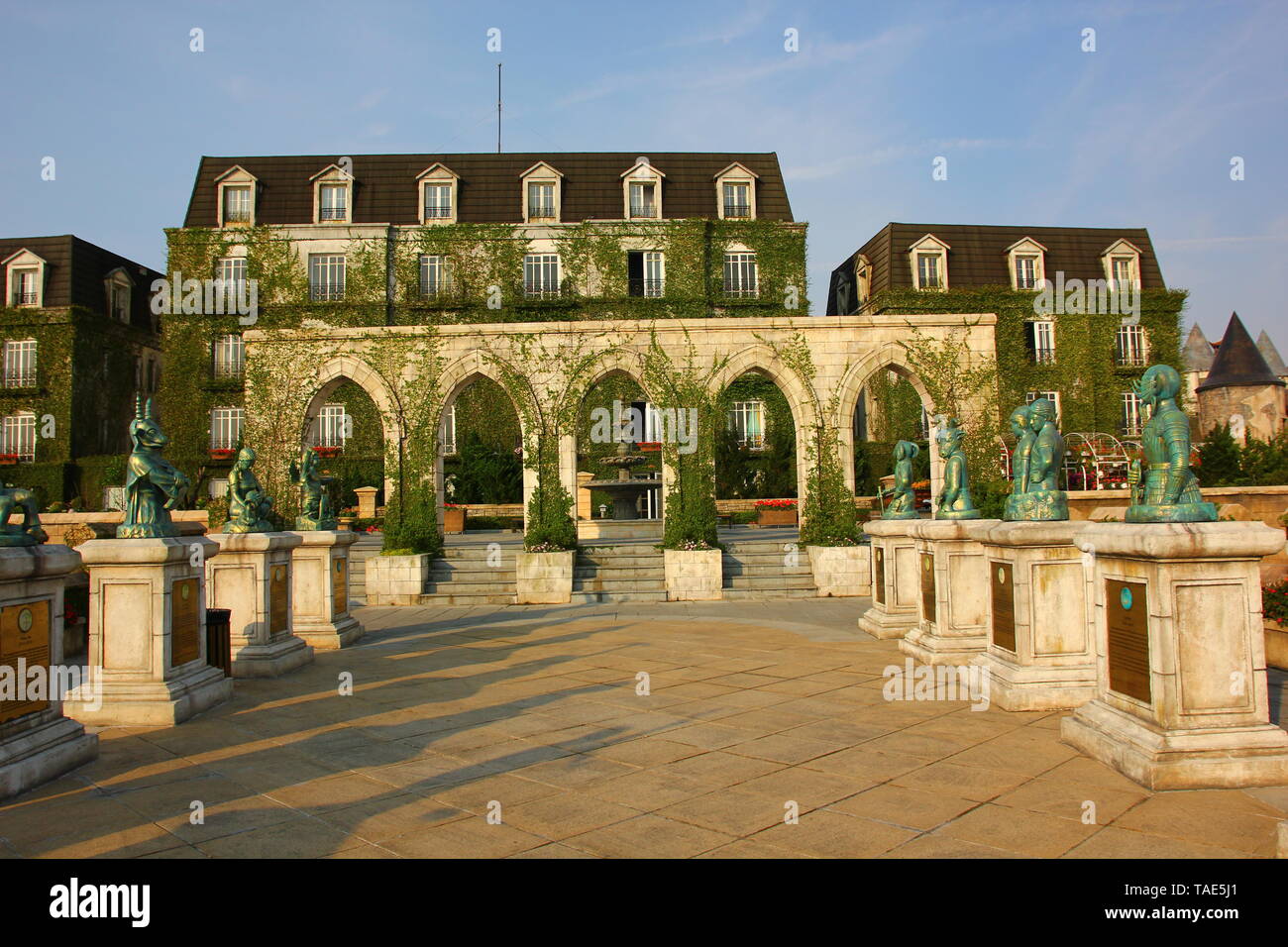 the France village style is beautiful and passion architecture Stock ...