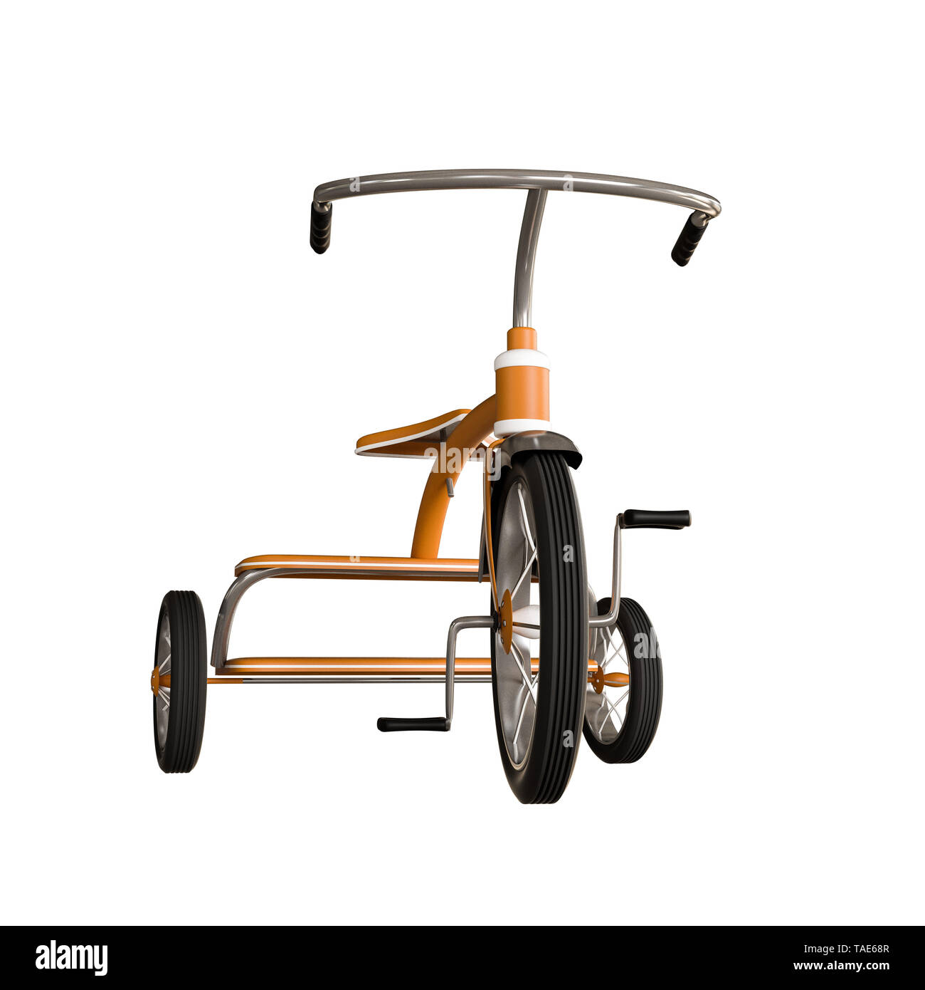 tricycle isolated on white background 3d illustration Stock Photo - Alamy