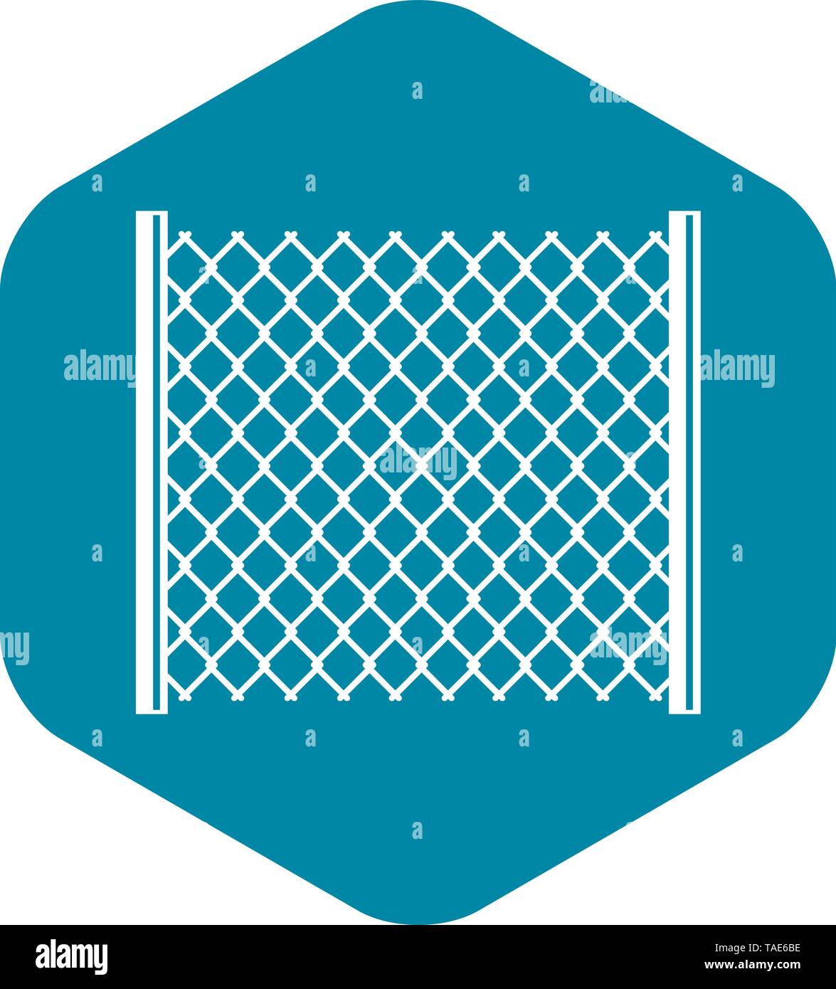 Perforated gate icon simple hi-res stock photography and images - Alamy