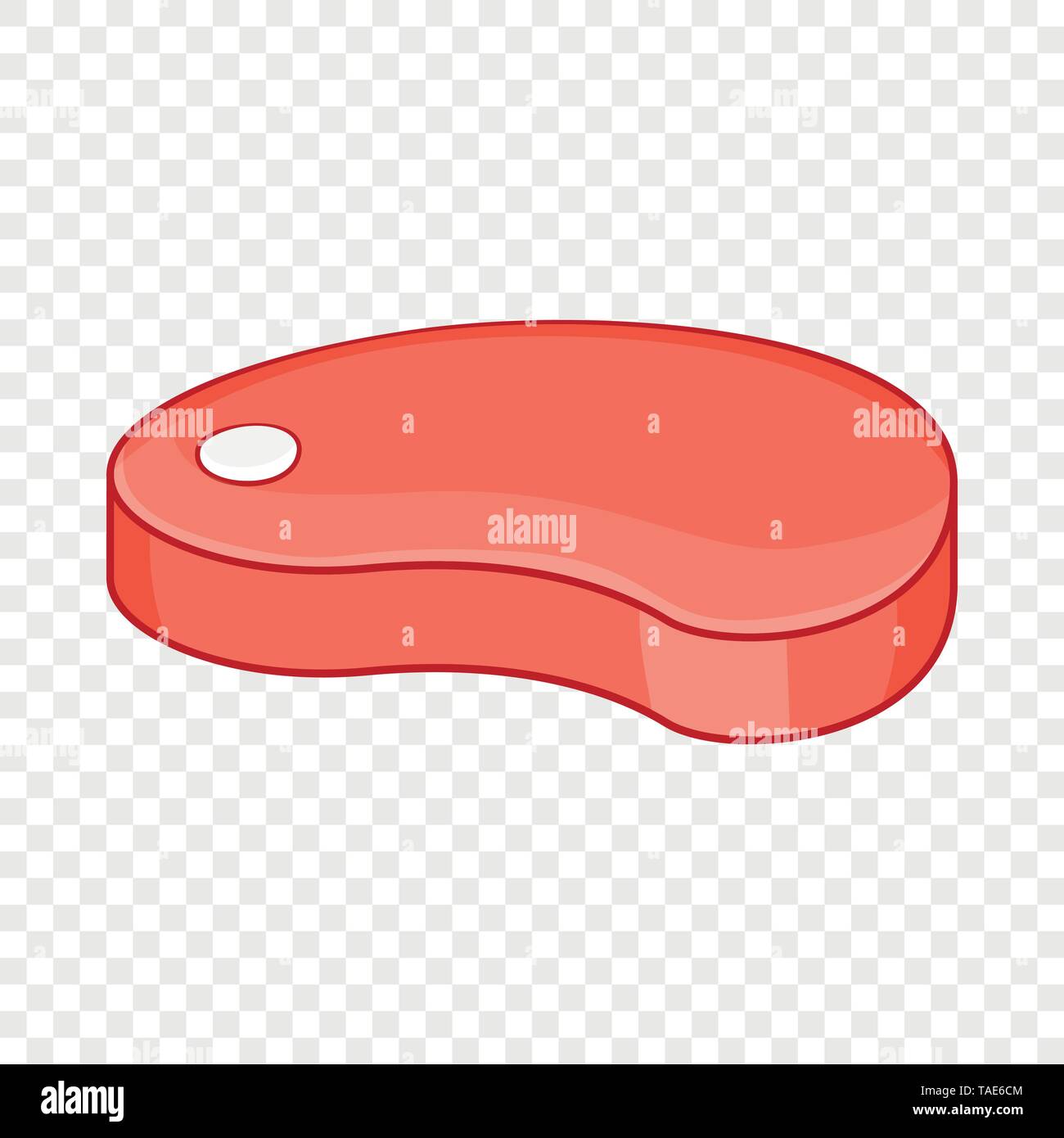 Raw meat icon, cartoon style Stock Vector Image & Art - Alamy
